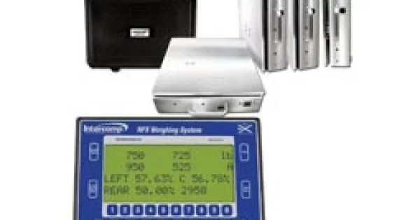 SW Intercomp race car weigh system